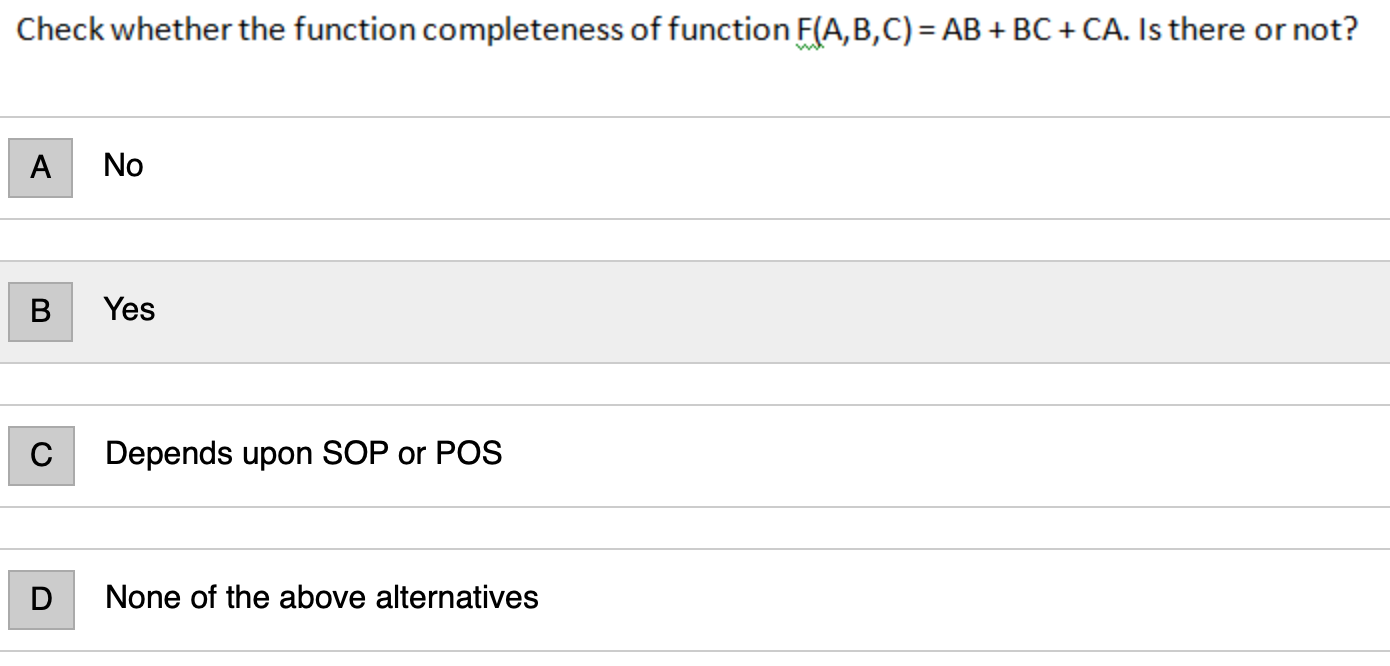 Solved Check whether the function completeness of function | Chegg.com