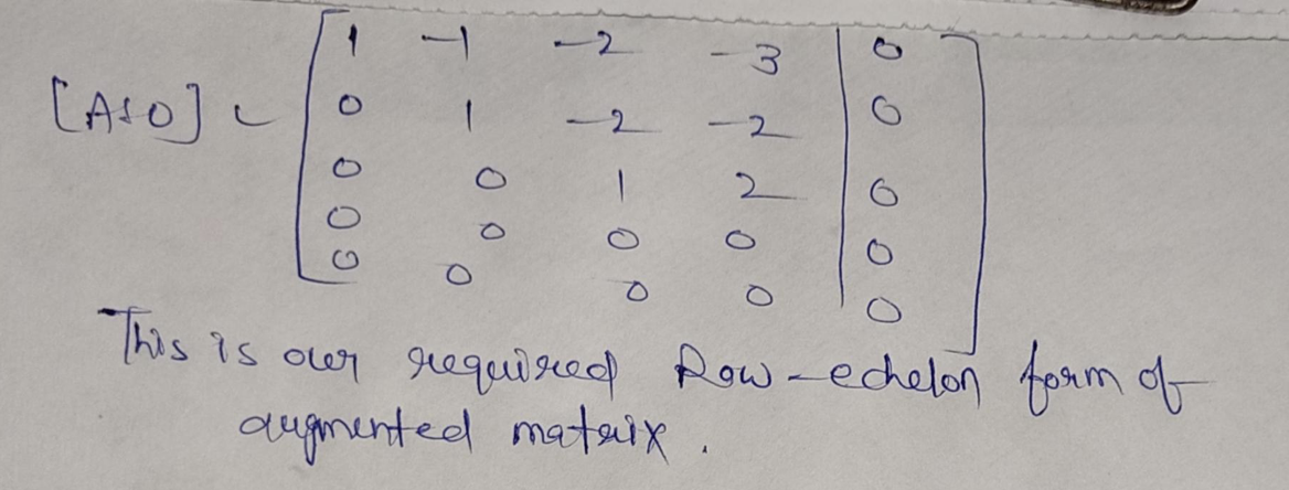 Solved Can you pls put this matrix into parametric form. | Chegg.com