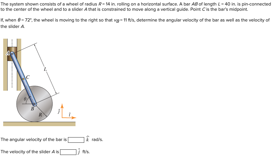 Solved The system shown consists of a wheel of radius R = 14 | Chegg.com