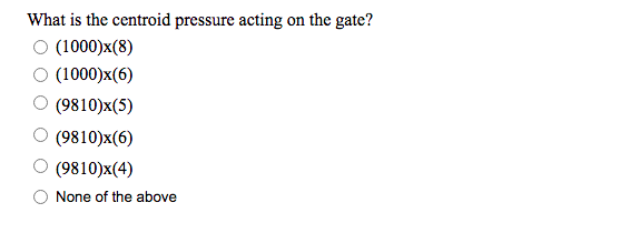 Solved C 2 m А Gate 3m by 6 m 1 Water p=1000kg/m² 6 m 1 .B | Chegg.com