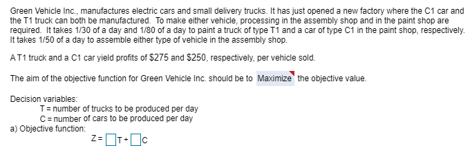 Solved 1.Define the objective function and | Chegg.com
