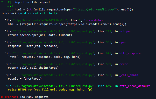 Solved How come when I use this python code below it | Chegg.com