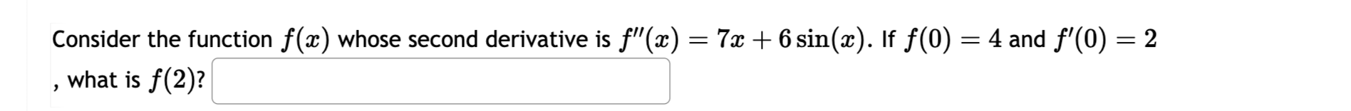 Solved Consider the function f(x) whose second derivative is | Chegg.com