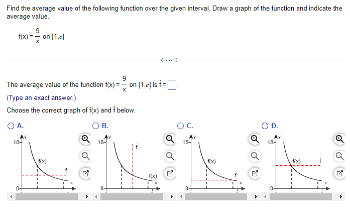 Solved Find the average value of the following function over | Chegg.com