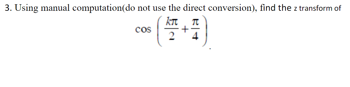 Solved Using manual computation(do not use the direct | Chegg.com