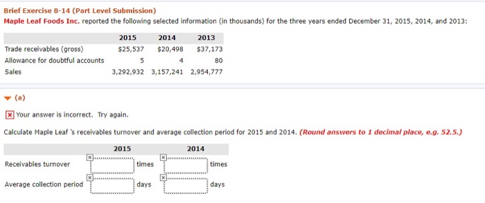 Solved Brief Exercise 8-14 (Part Level Submission) Maple | Chegg.com