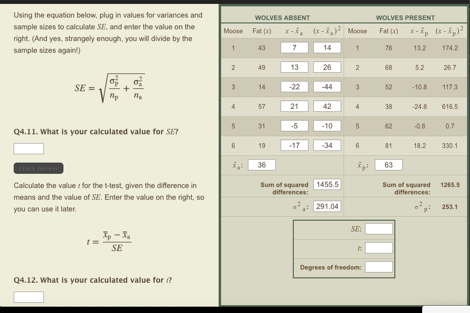 Solved Using the equation below, plug in values for | Chegg.com