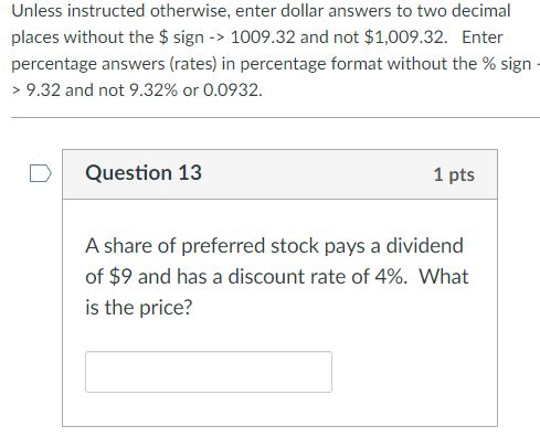 Solved Unless instructed otherwise, enter dollar answers to | Chegg.com