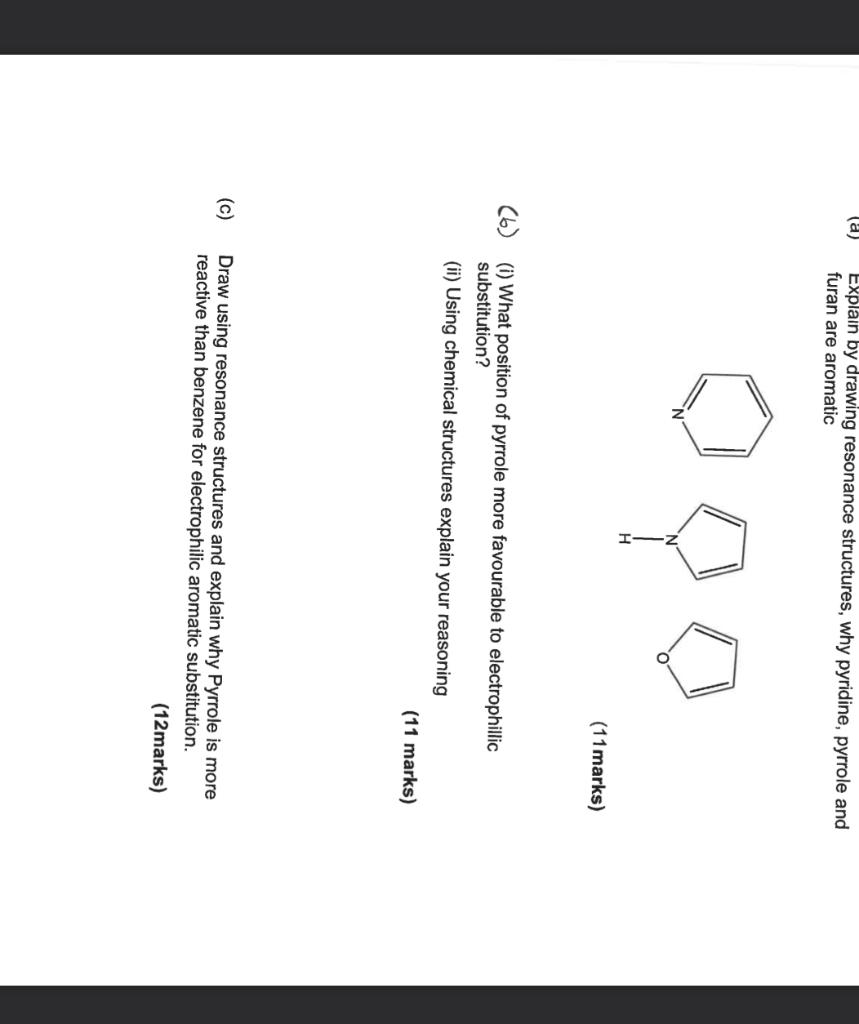 (a) Explain by drawing resonance structures, why | Chegg.com