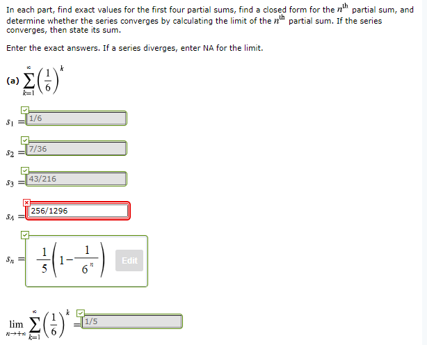 Solved In each part, find exact values for the first four | Chegg.com