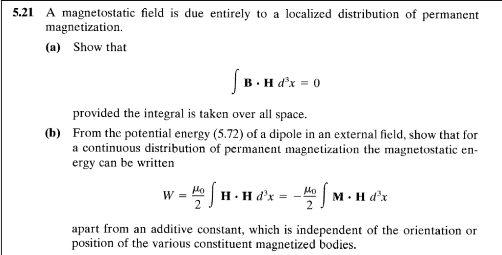 Solved 5.21 A magnetostatic field is due entirely to a | Chegg.com