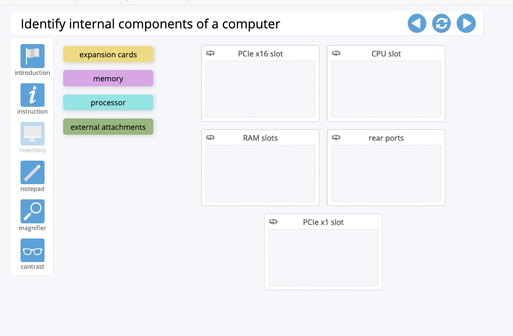 Solved Identify internal components of a computer expansion | Chegg.com