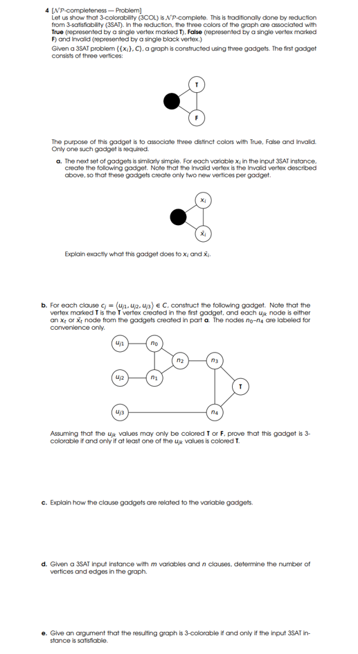 Solved 4 [N'P-completeness - Problem] Let us show that | Chegg.com