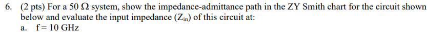 Solved ( 2 pts) For a 50Ω system, show the | Chegg.com