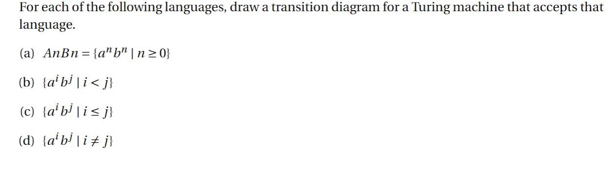 Solved 4)For each of the following languages, draw a | Chegg.com