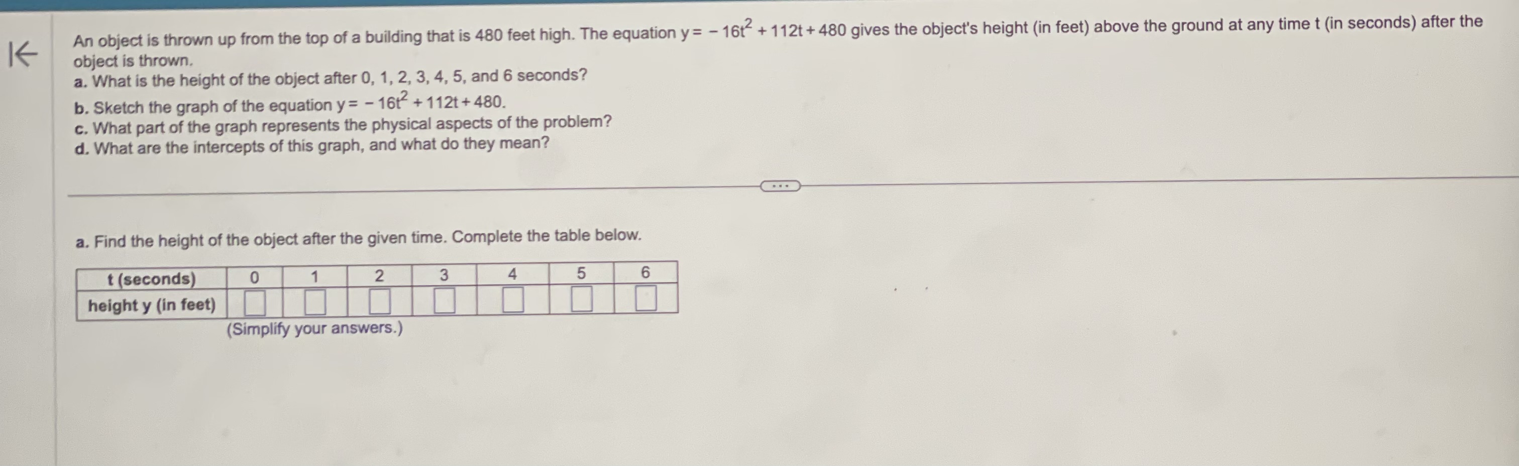 Solved An object is thrown up from the top of a building | Chegg.com