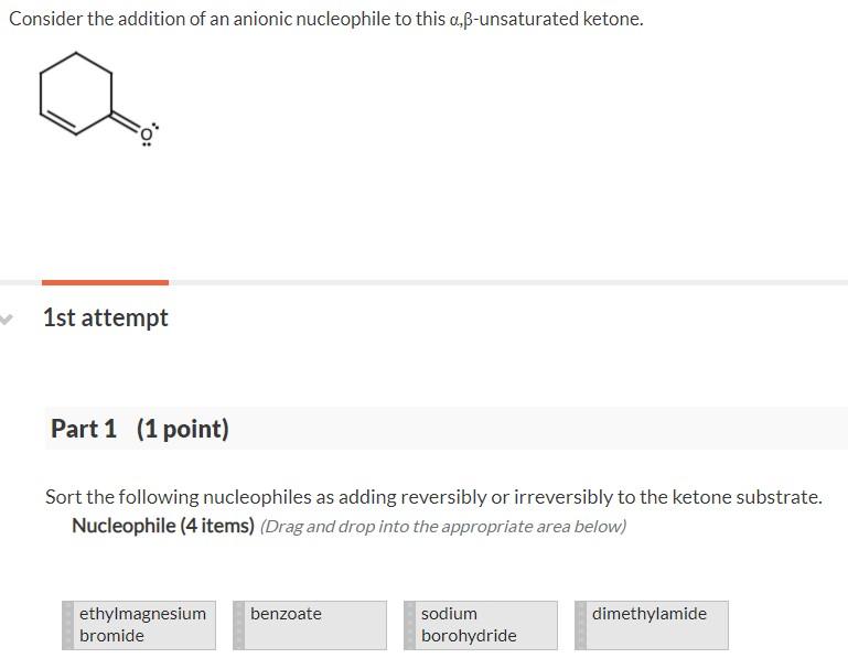 Solved Consider the addition of an anionic nucleophile to | Chegg.com