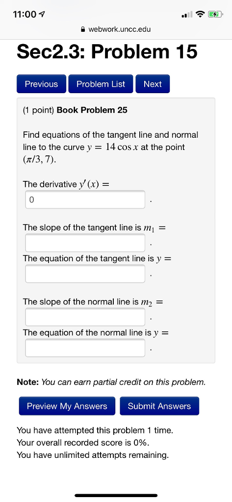 Solved 11:00 a webwork.uncc.edu webwork / math 1241-common / | Chegg.com