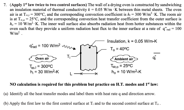 Solved Answer and sketch the system and label all heat | Chegg.com