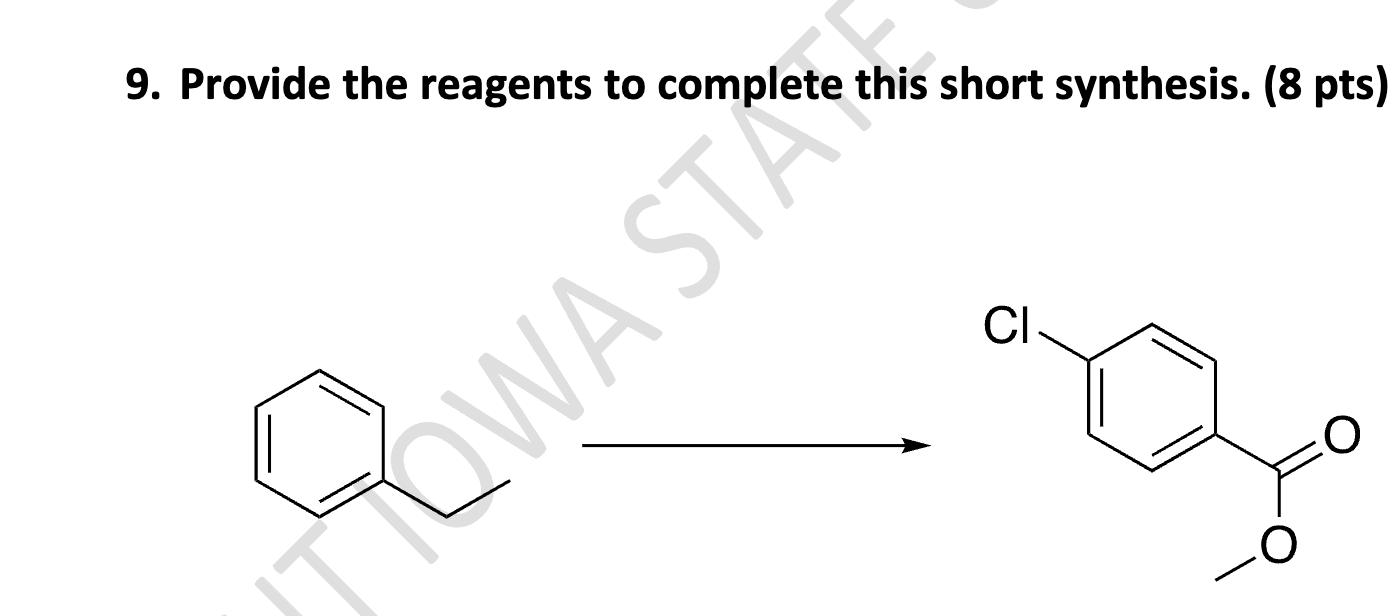 Solved Provide the reagents to complete this short | Chegg.com