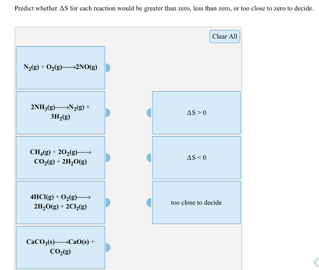 Solved Predict whether AS for each reaction would be greater | Chegg.com