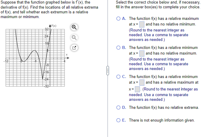 Solved Find the locations and values of all relative extrema | Chegg.com