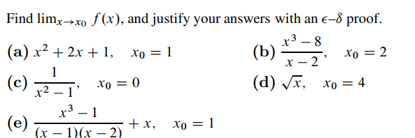 Solved Please help with parts c and d. I know the limit is | Chegg.com