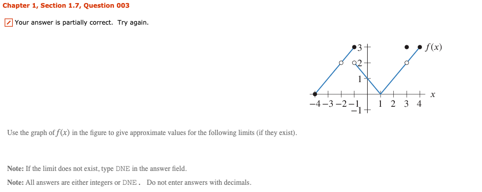 Solved Chapter 1, Section 1.7, Question 003 Your answer is | Chegg.com