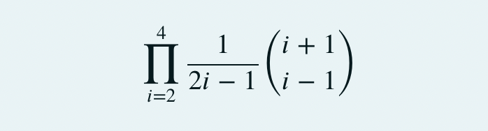 ∏i=242i−11(i+1i−1) | Chegg.com