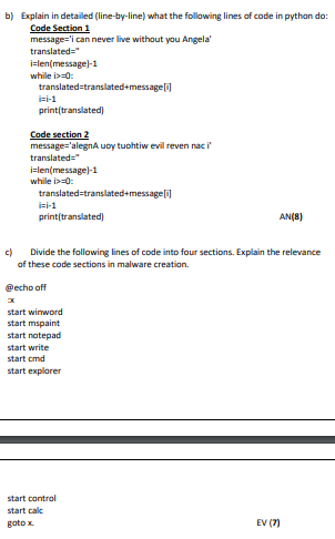 Solved b) Explain in detailed (line-by-line) what the | Chegg.com
