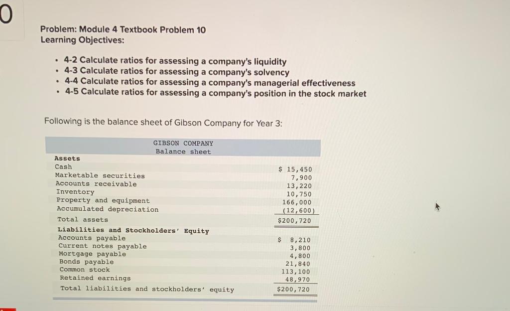 Solved o Problem: Module 4 Textbook Problem 10 Learning | Chegg.com