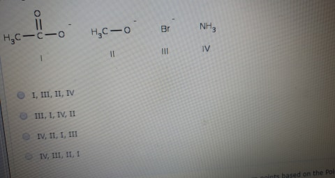 Solved Arrange the leaving groups in order of increasing | Chegg.com