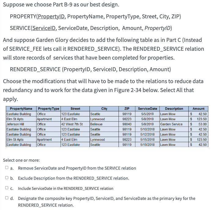 Solved Suppose we choose Part B-9 as our best design. | Chegg.com