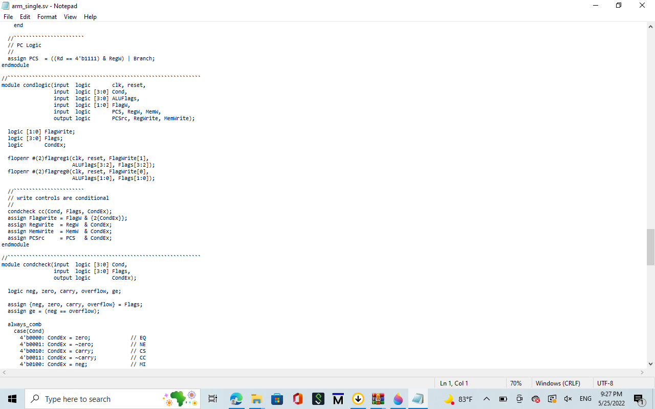 Solved Lab 2: ARM Single-Cycle Processor Introduction In | Chegg.com