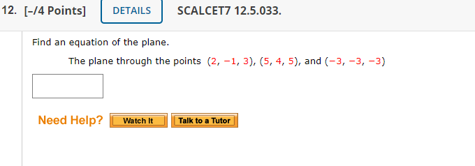 Solved 12. [-14 points) DETAILS SCALCET7 12.5.033. Find an | Chegg.com Solved 12. [-14 points) DETAILS SCALCET7 12.5.033. Find an | Chegg.com