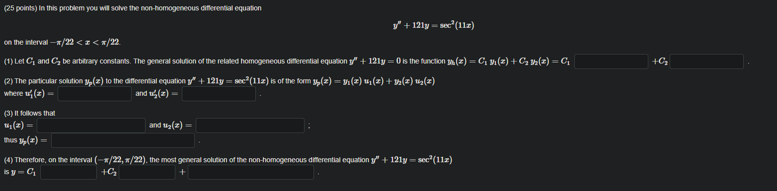 Solved (25 points) In this problem you will solve the | Chegg.com