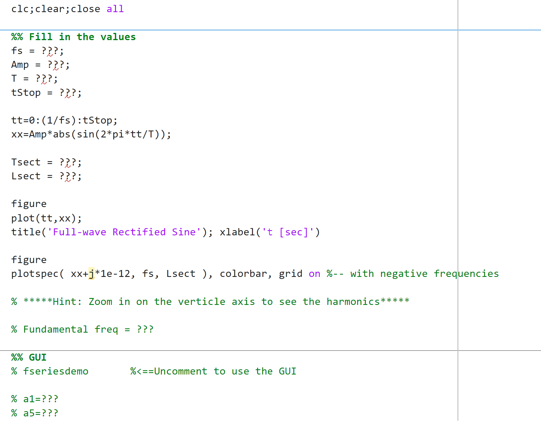 Solved 3.2 Spectrogram of Periodic Full-Wave Rectified | Chegg.com