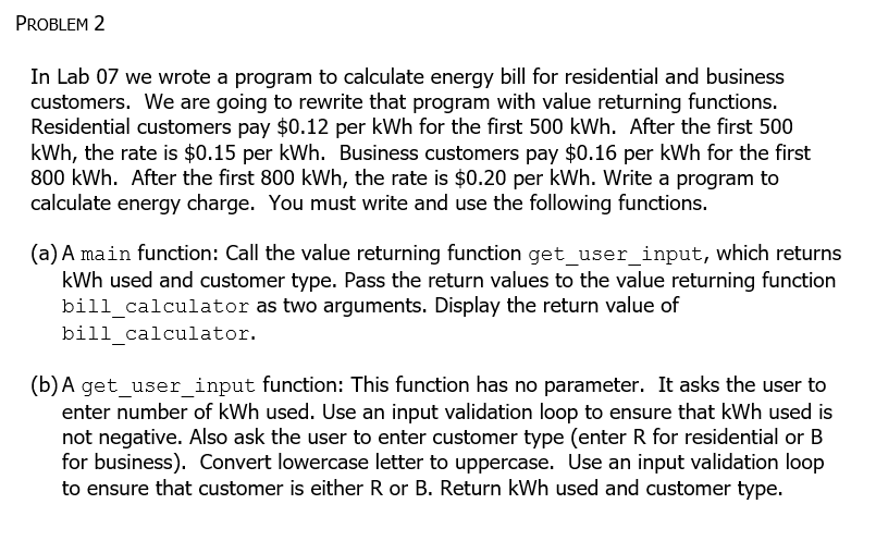 Solved Instruction And Problems Write A Python Program For