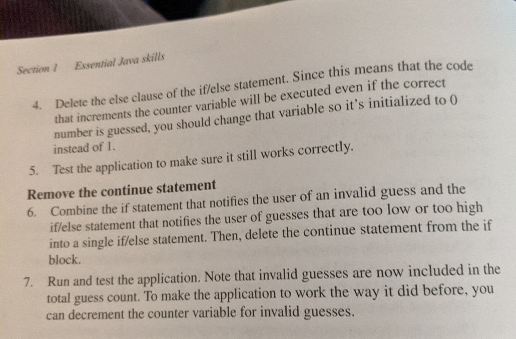 Modify the Guess the Number Exercise 4-3 application | Chegg.com