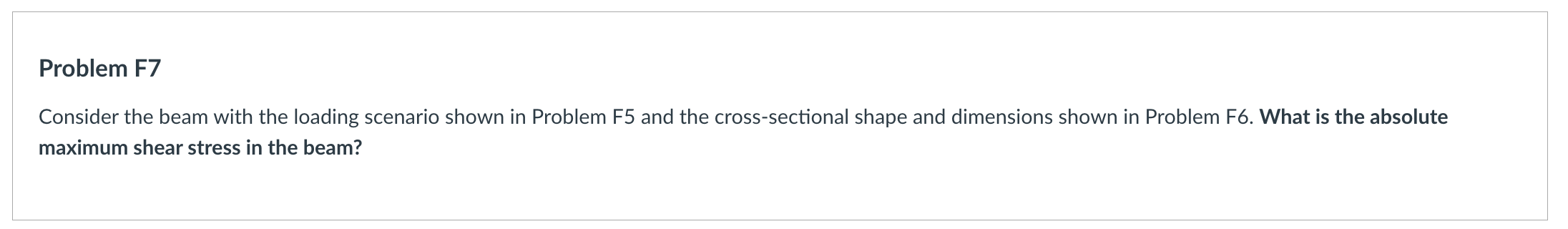 Solved Problem F5 Draw the shear force and bending moment | Chegg.com