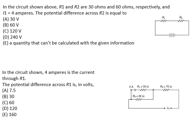 Solved In the circuit shown above, R1 ﻿and R2 ﻿are 30 ﻿ohms | Chegg.com