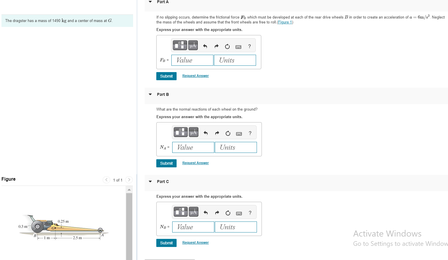 If no slipping occurs, determine the frictional force | Chegg.com