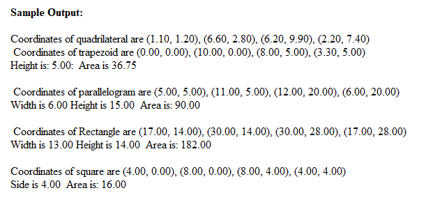 Quadrilateral Inheritance Write An Inheritance 