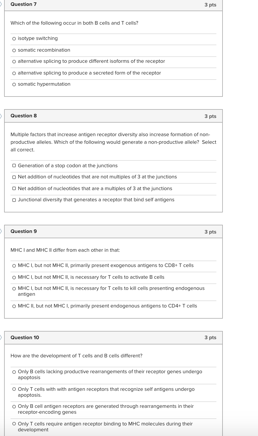 Solved Question 7 3 pts Which of the following occur in both | Chegg.com