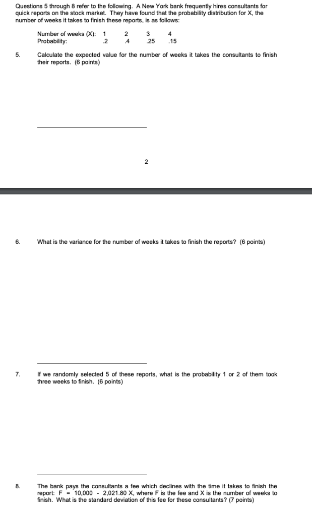 Solved 5-8 please! Must show all work on problems that | Chegg.com