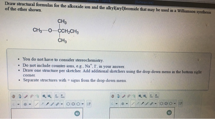 Solved Draw structural formulas for the alkoxide ion and the | Chegg.com