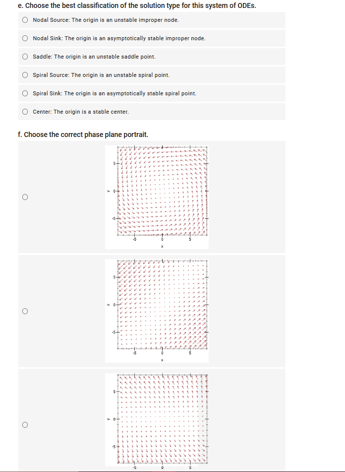 Solved Consider the planar system of ODEs below. | Chegg.com