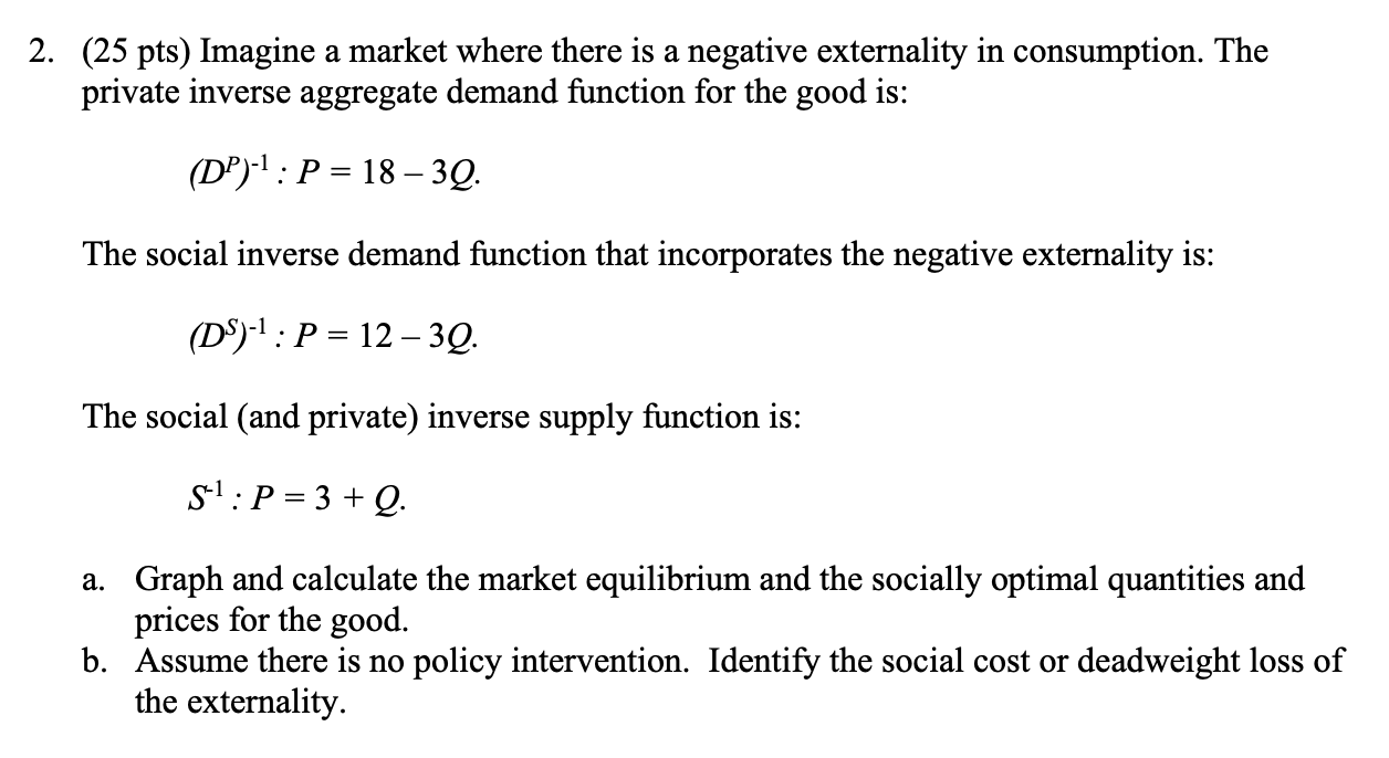 please show deadweight loss with the formula and not | Chegg.com