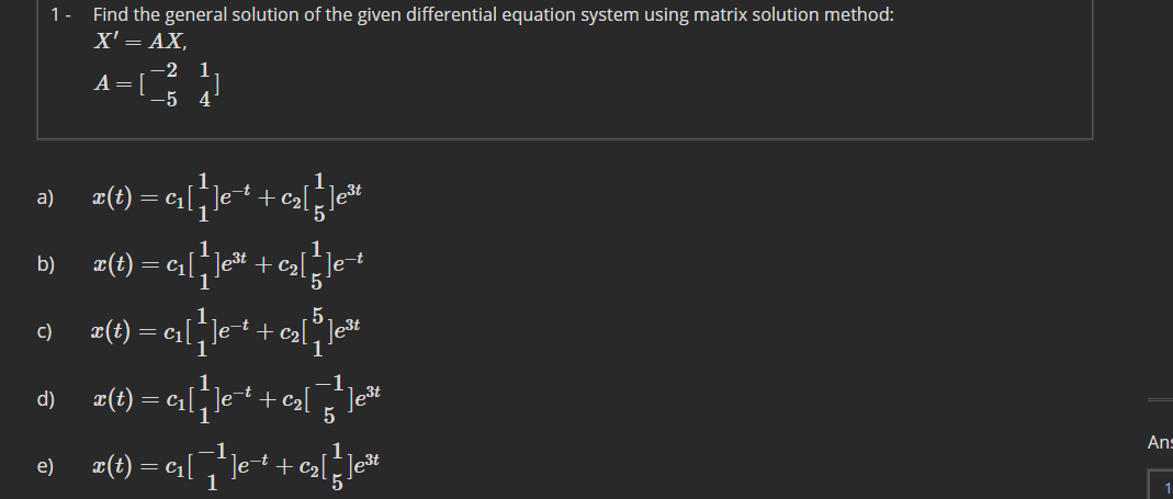 Solved 1. Find the general solution of the given | Chegg.com