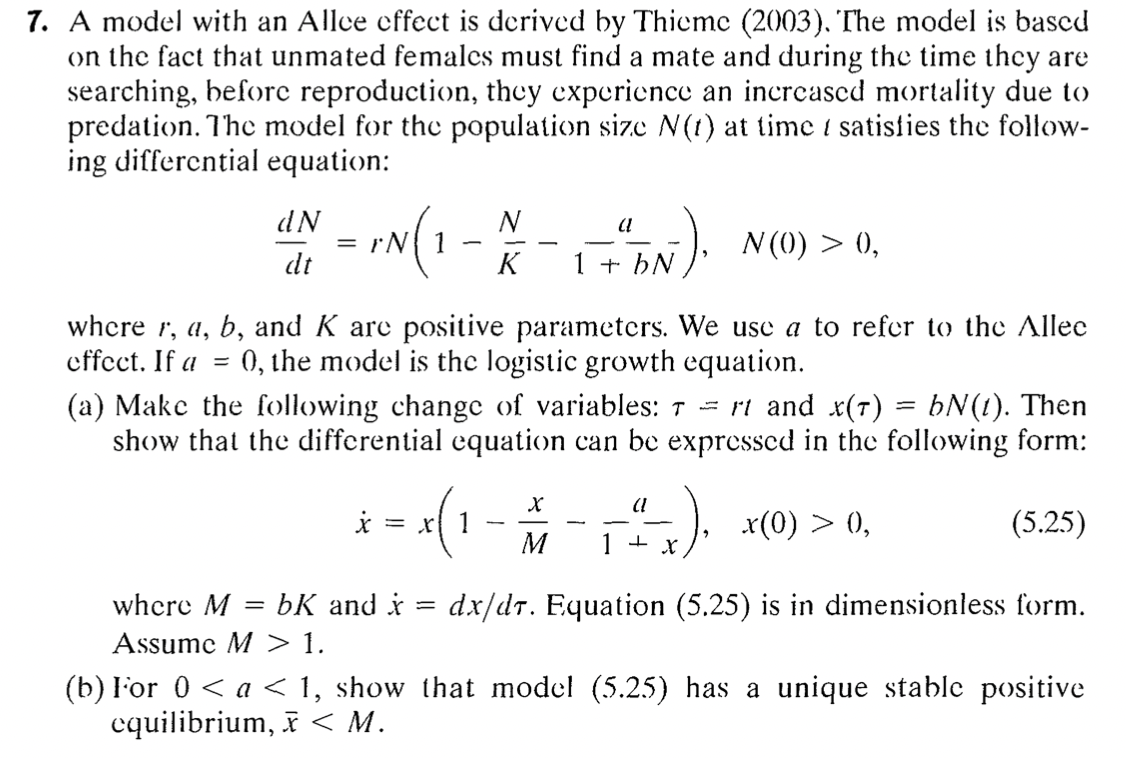 Solved 7. A model with an Allce effect is derived by Thicmc | Chegg.com